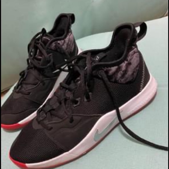 Nike | Shoes | Youth Boys Paul George 3 Red And Black With Velour ...